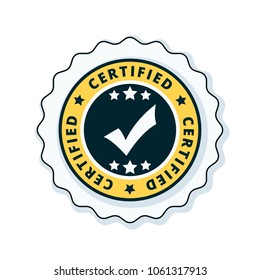 Certified Label Illustration Stock Vector (Royalty Free) 1061317913