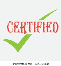 Certified Logo Design Vector Graphics: เวกเตอร์สต็อก (ปลอดค่าลิขสิทธิ์ ...