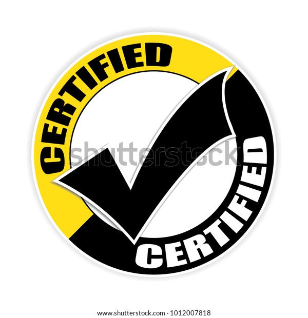 Certified Stickervector Illustration Stock Vector (Royalty Free ...