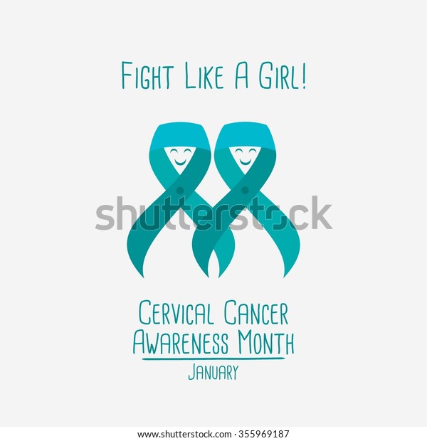 Cervical Cancer Awareness Logo Vector Illustration Stock Vector ...