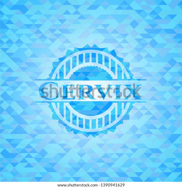 Cervix Realistic Sky Blue Mosaic Emblem Stock Vector (Royalty Free ...