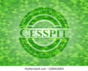 Cesspit Realistic Green Mosaic Emblem Stock Vector (Royalty Free ...