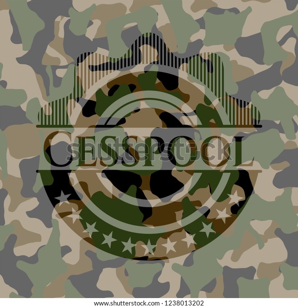 Cesspool On Camouflage Texture Stock Vector (Royalty Free) 1238013202 ...