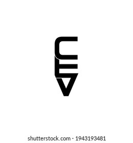Cev Letter Original Monogram Logo Design Stock Vector (Royalty Free ...