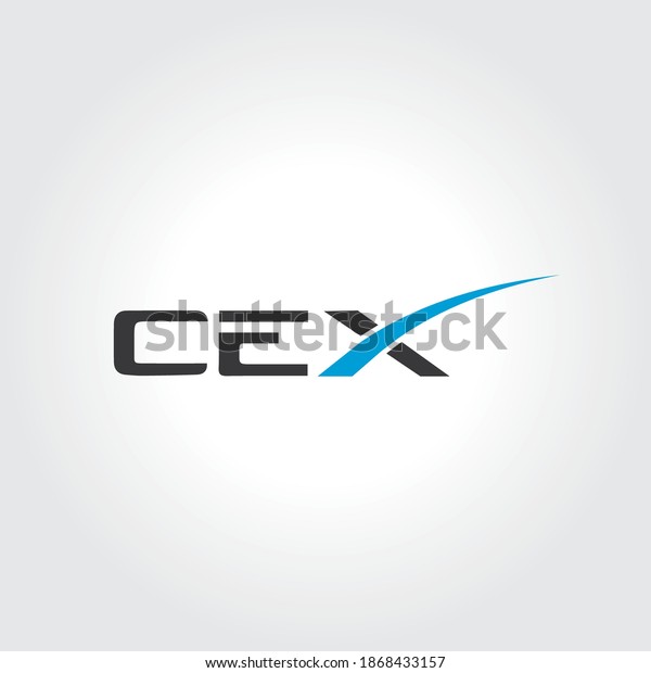 Cex Letter Logo Design Vector Stock Vector (Royalty Free) 1868433157 ...