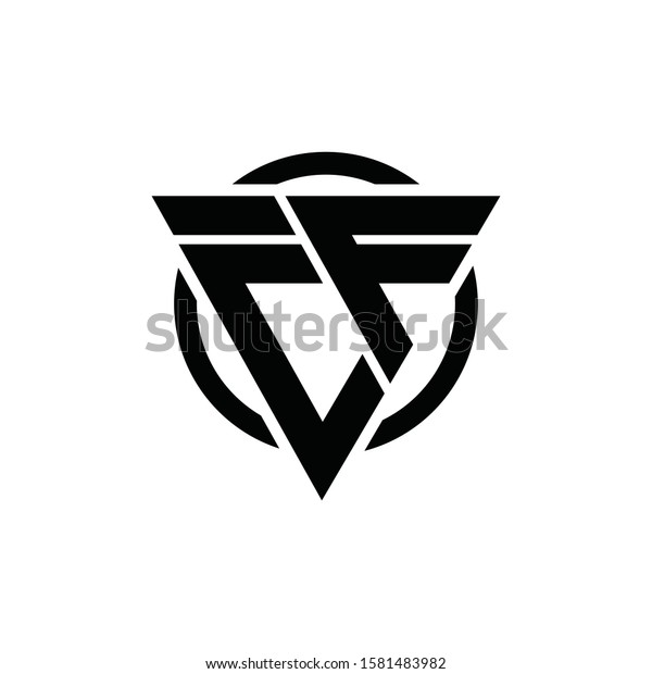 Cf Fc Triangle Logo Circle Monogram Stock Vector (Royalty Free) 1581483982
