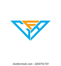 Cfa Letter Logo Creative Design Vector Stock Vector (Royalty Free ...