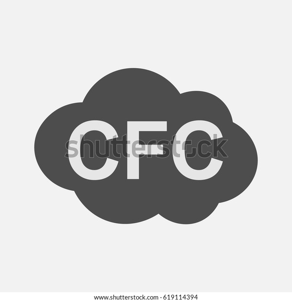 Cfc Icon Chlorofluorocarbon Formula Symbol Vector Stock Vector (Royalty ...