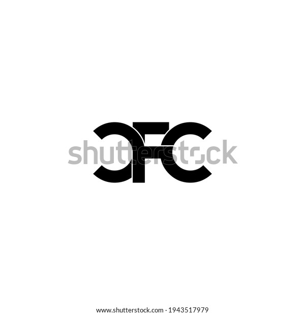 Cfc Letter Original Monogram Logo Design Stock Vector (Royalty Free ...