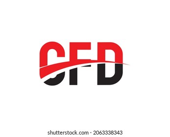 Cfd Letter Initial Logo Design Vector Stock Vector (Royalty Free) 2063338343 | Shutterstock