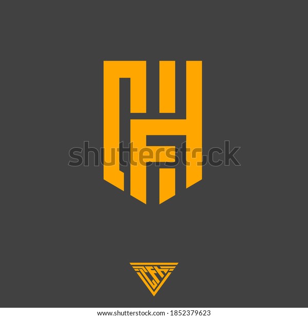 Cfh Monogram Letter Based Symbol Vector Stock Vector (Royalty Free ...