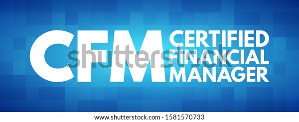 Cfm Certified Financial Manager Acronym Business Stock Vector (Royalty ...
