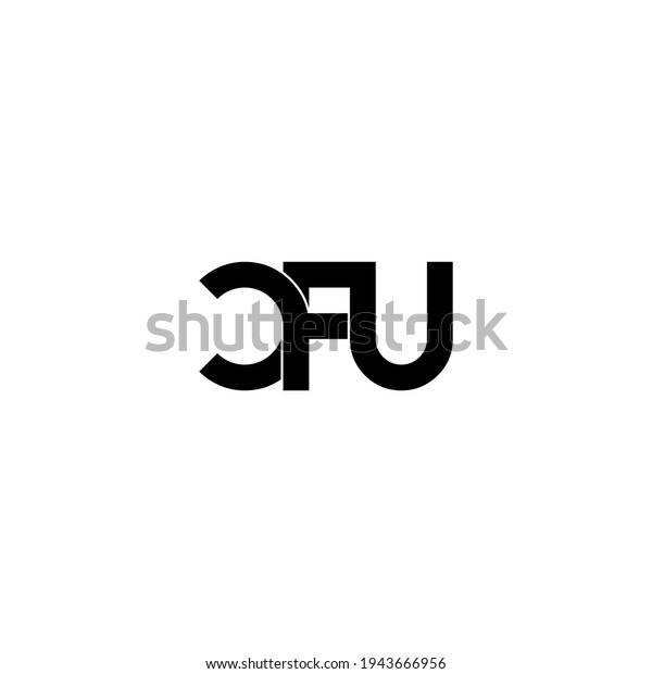 Cfu Letter Original Monogram Logo Design Stock Vector (Royalty Free ...