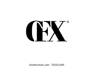 Cfx Logo Branding Letter Vector Graphic Stock Vector (Royalty Free ...