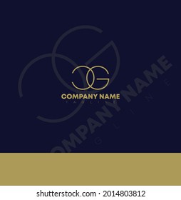 Cg Brand Logo Identity Typography Design Stock Vector (Royalty Free ...