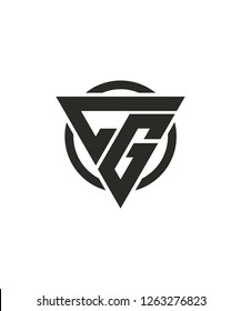 Gc Cg Triangle Circle Logo Design 스톡 벡터(로열티 프리) 1245642829 | Shutterstock