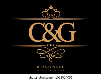 Cg Initial Logo Ampersand Initial Logo Stock Vector (Royalty Free ...