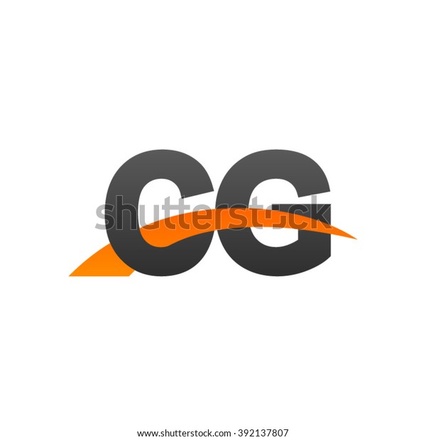 Cg Initial Overlapping Swoosh Letter Logo Stock Vector (Royalty Free ...