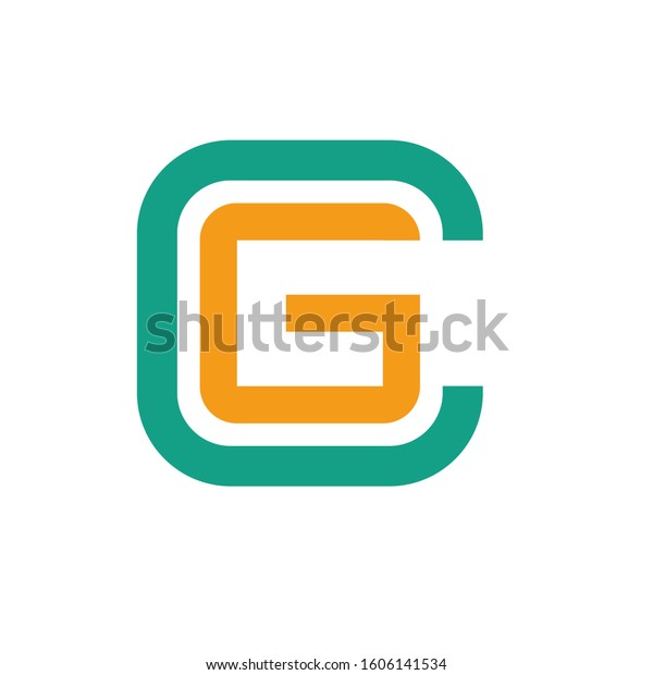 Cg Logo Design Simple Modern Template Stock Vector (Royalty Free ...