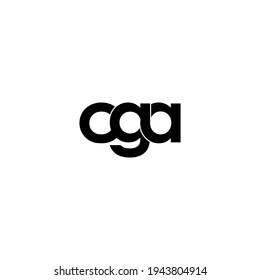 Cga Letter Original Monogram Logo Design Stock Vector (Royalty Free ...