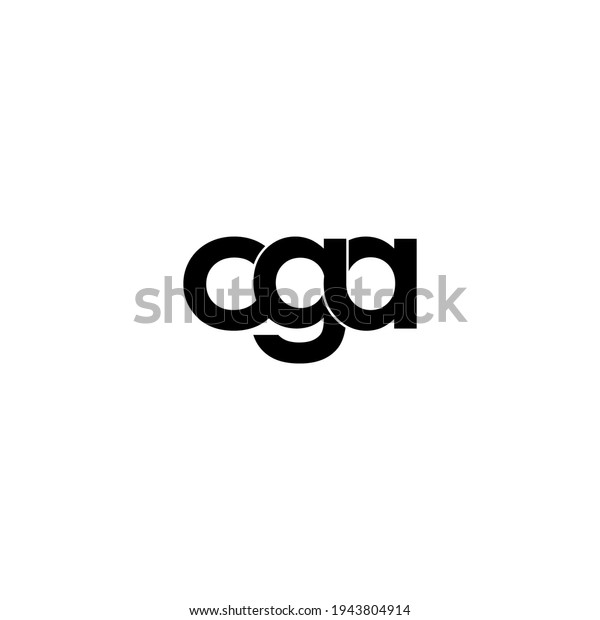 Cga Letter Original Monogram Logo Design Stock Vector (Royalty Free ...