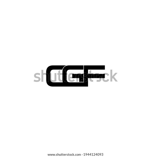 Cgf Letter Original Monogram Logo Design: เวกเตอร์สต็อก (ปลอดค่า ...