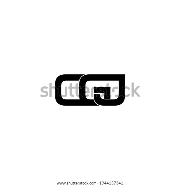 Cgj Letter Original Monogram Logo Design 库存矢量图（免版税）1944137341 ...