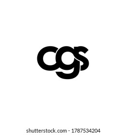 Cgs Letter Original Monogram Logo Design Stock Vector (Royalty Free ...