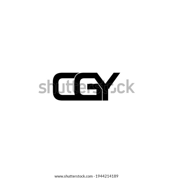 Cgy Letter Original Monogram Logo Design Stock Vector (Royalty Free ...