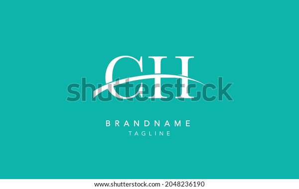 Ch Alphabet Initial Swoosh Abstract Icon Stock Vector (Royalty Free ...