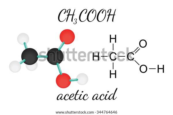 Ch3cooh Acetic Acid 3d Molecule Isolated: เวกเตอร์สต็อก (ปลอดค่า ...