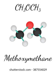 Vektor Stok C2h6o2 Ethylene Glycol 3d Molecule Isolated (Tanpa Royalti ...