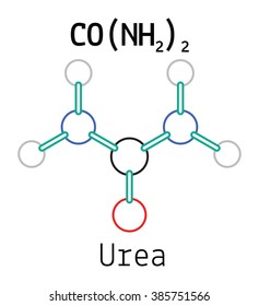 Ch4n2o Urea 3d Molecule Isolated On Stock Vector (Royalty Free ...