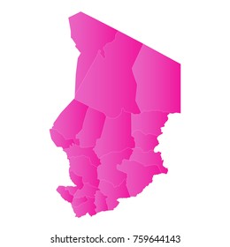 Chad Map Pink Pastel Graphic Background Stock Vector (Royalty Free ...
