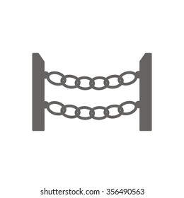 Chain Fence Army Icon Vector Image Stock Vector (Royalty Free ...
