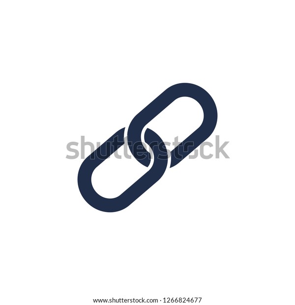 Chain Icon Joined Symbol Stock Vector (Royalty Free) 1266824677