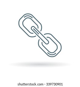 Chain Icon Link Sign Connection Symbol Stock Vector (Royalty Free ...