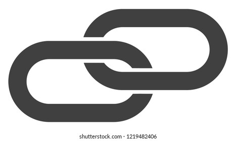 Chain Icon On White Background Isolated Stock Vector (Royalty Free ...