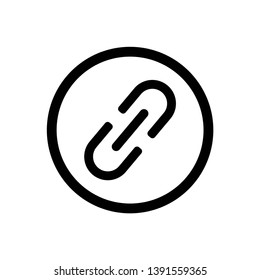 Chain Icon Symbol Vector On White Stock Vector (Royalty Free) 1383374639