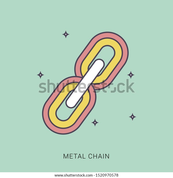 Chain Icon Trendy Flat Style Isolated Stock Vector (Royalty Free ...