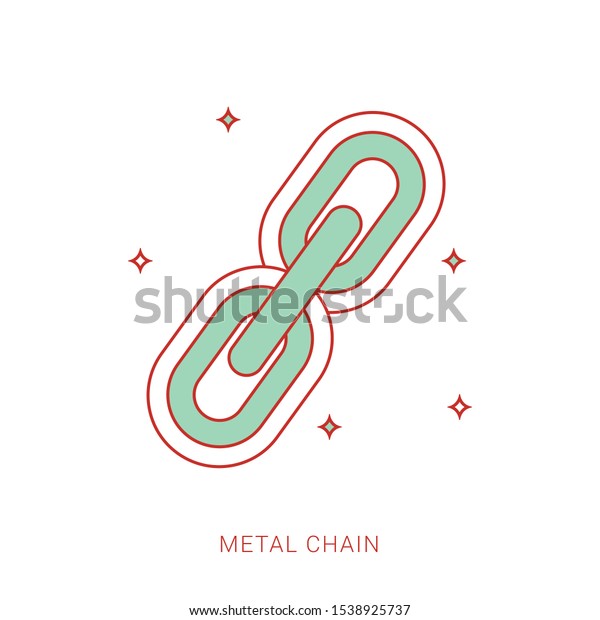 Chain Icon Trendy Flat Style Isolated Stock Vector (Royalty Free ...
