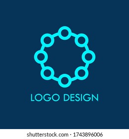 Chain Icons Formed Big Small Circles Stock Vector (Royalty Free ...