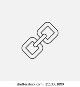 Chain Line Icon Stock Vector (Royalty Free) 1113081800 | Shutterstock