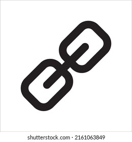 Chain Line Icon Linear Style Sign Stock Vector (Royalty Free ...