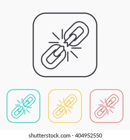Chain Link Color Icon Set Stock Vector (Royalty Free) 404952550 ...