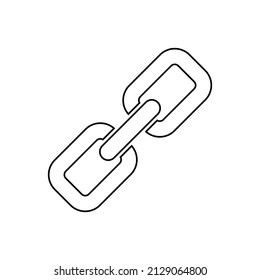 Chain Link Icon Line Style Stock Vector (Royalty Free) 2129064800 ...