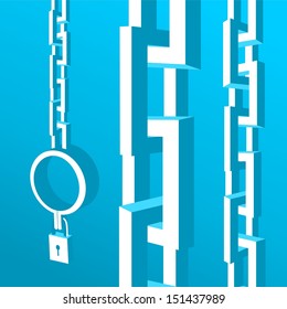 Chain Prisoner Stock Vector (Royalty Free) 151437989 | Shutterstock