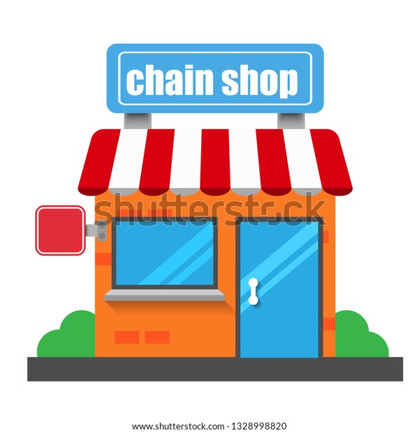 Chain Shop Buildingchain Shop Icon Stock Vector (Royalty Free ...
