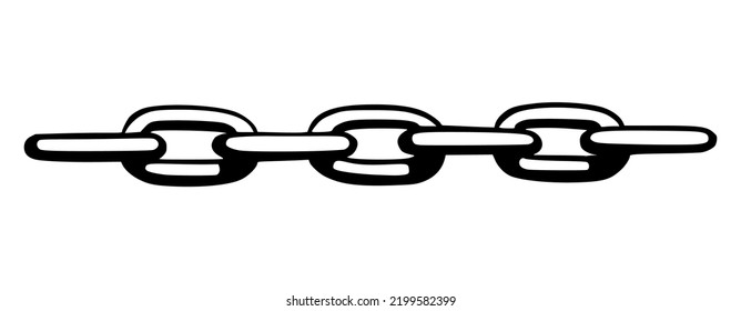 Chain Symbol Unity Cooperation Sketch Metal Stock Vector (Royalty Free ...