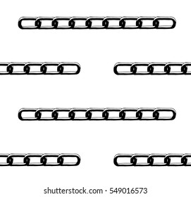Chain Vector Illustration Metal Chain Hand Stock Vector (Royalty Free ...